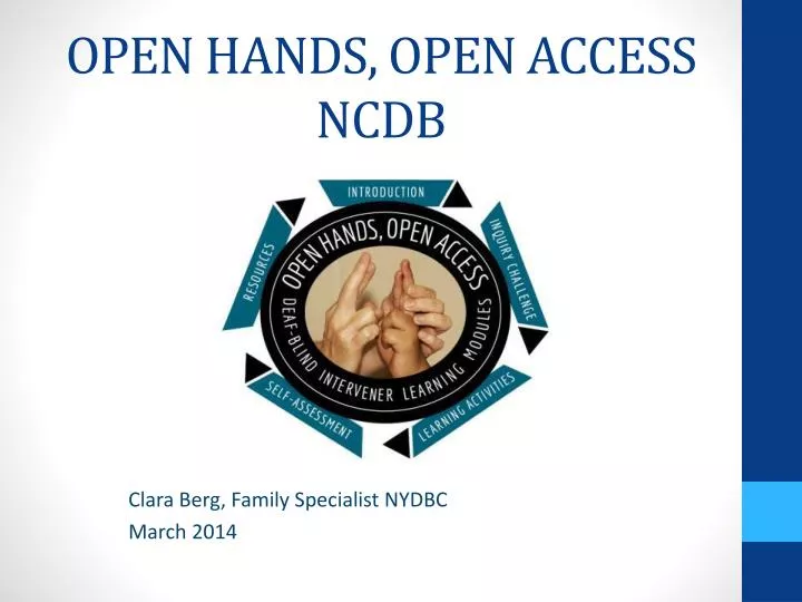 PPT - OPEN HANDS, OPEN ACCESS NCDB PowerPoint Presentation, free ...