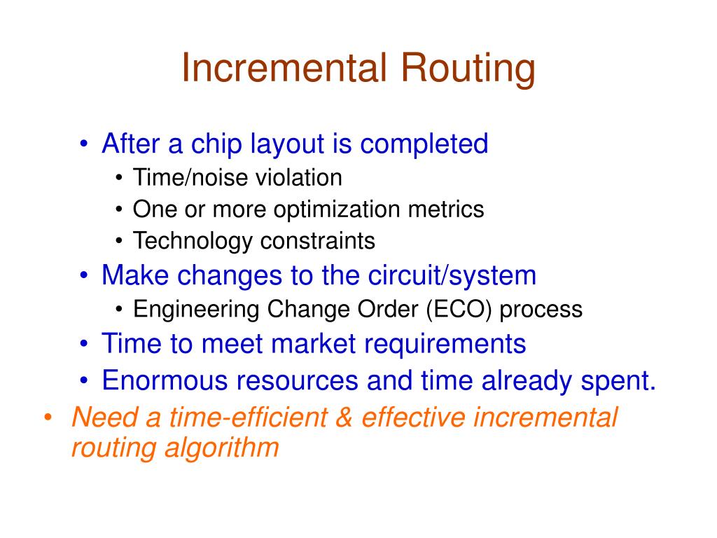 Ppt A Depth First Search Controlled Gridless Incremental Routing Algorithm For Vlsi Circuits