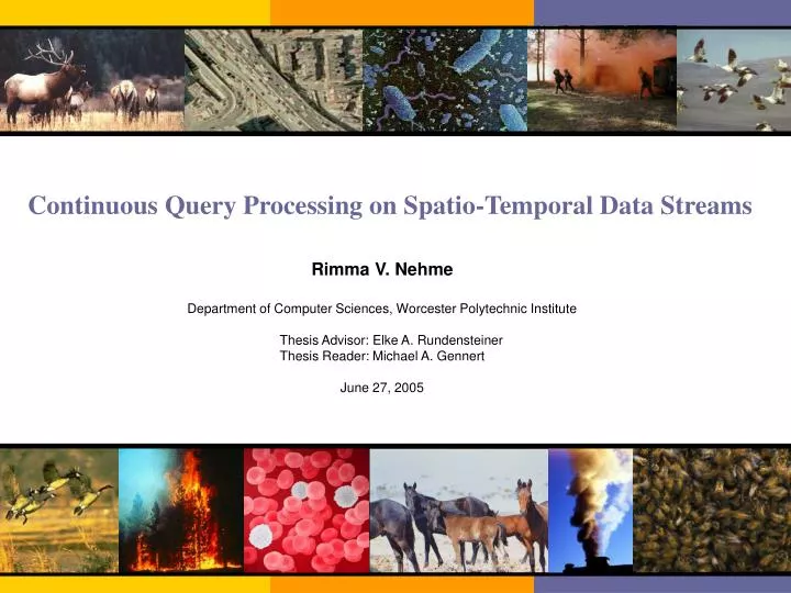 Ppt Continuous Query Processing On Spatio Temporal Data Streams Powerpoint Presentation Id