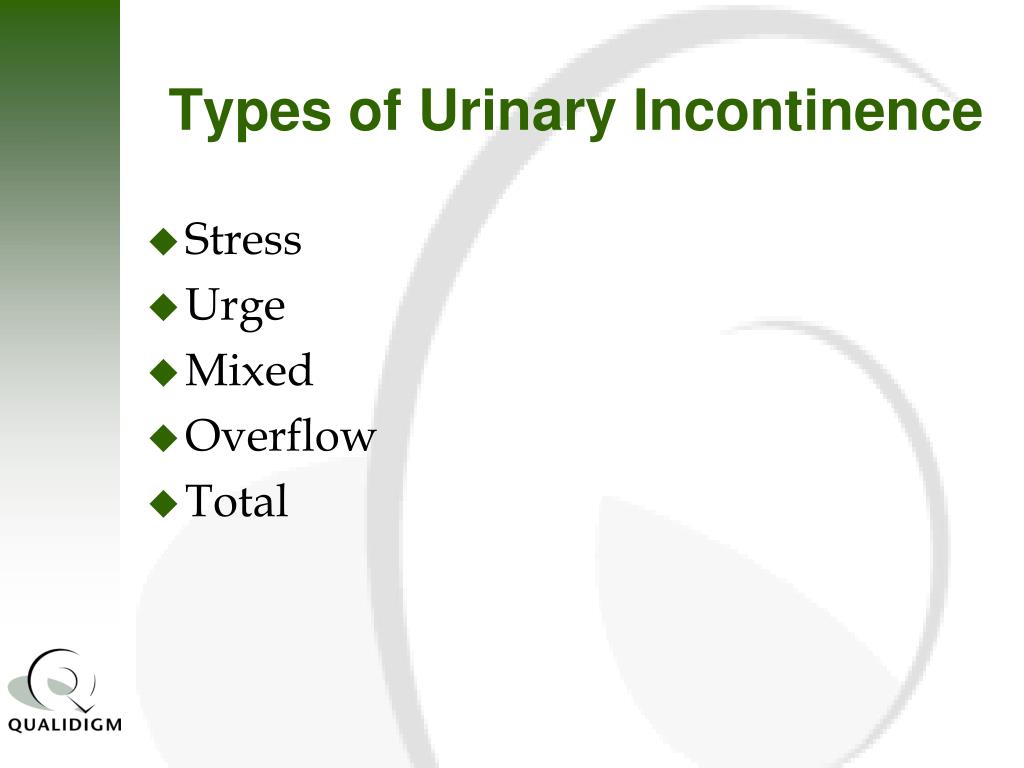 Ppt Overview Of Urinary Incontinence Ui In The Long Term Care
