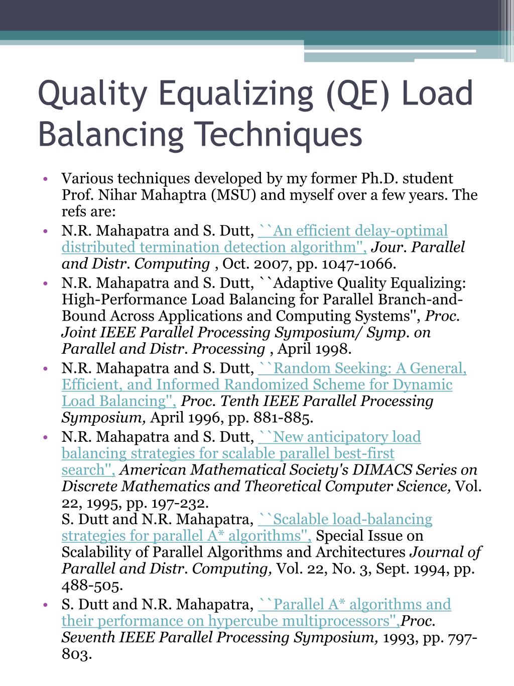 Ppt Lecture 11 Parallel Processing Of Irregular Computations And Load Balancing Powerpoint