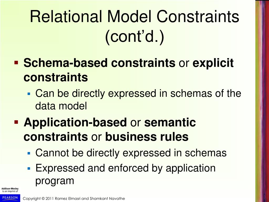 Ppt Chapter 3 The Relational Data Model And Relational Database Constraints Powerpoint