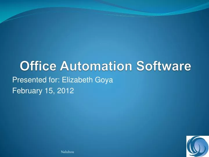 PPT - Office Automation Software PowerPoint Presentation, free download ...