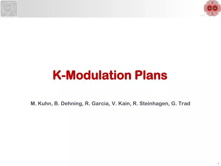 PPT - K-Modulation Plans PowerPoint Presentation, free download - ID ...