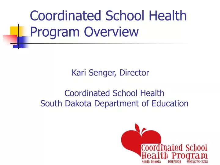 PPT - Coordinated School Health Program Overview PowerPoint ...