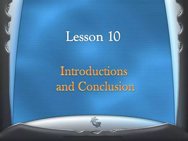 PPT - Introductions and Conclusion PowerPoint Presentation, free ...