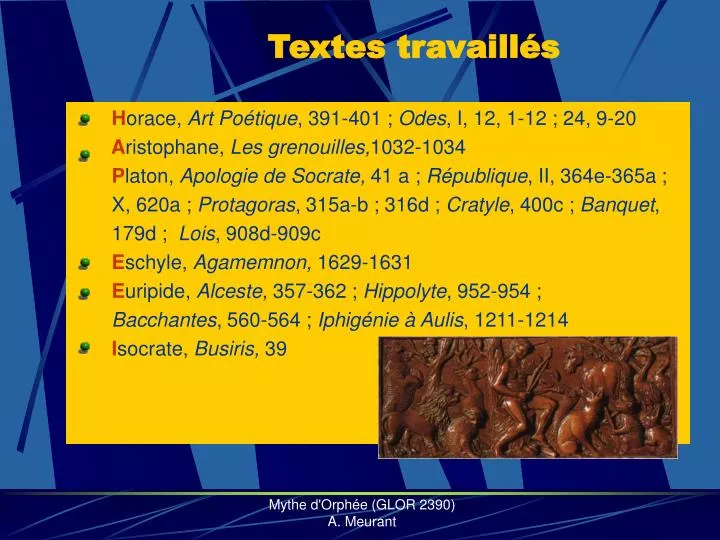 PPT - Textes travaillés PowerPoint Presentation, free download - ID:4668500