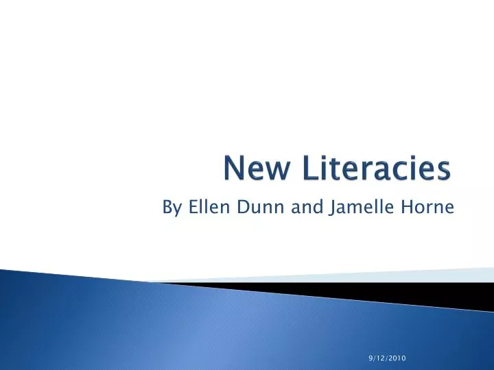 PPT - New Literacies PowerPoint Presentation, free download - ID:4668680
