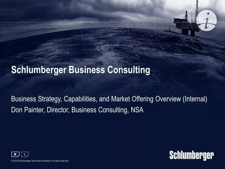 PPT - Schlumberger Business Consulting PowerPoint Presentation, free ...