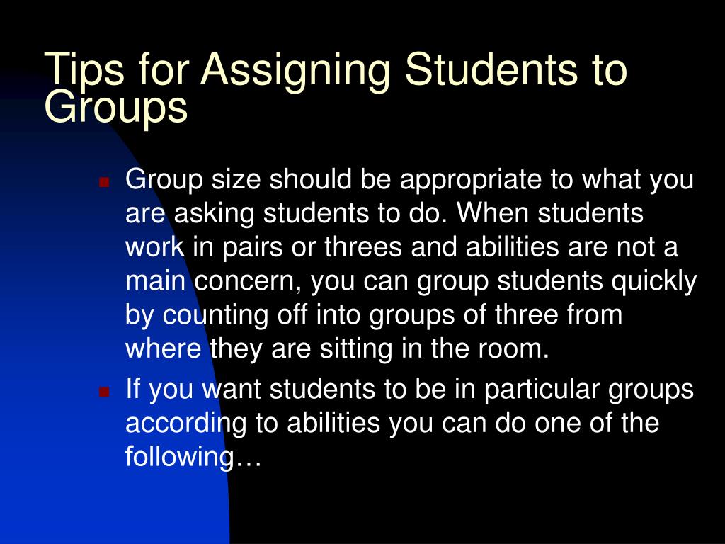 PPT - Managing Large Classes with Group Work PowerPoint Presentation ...