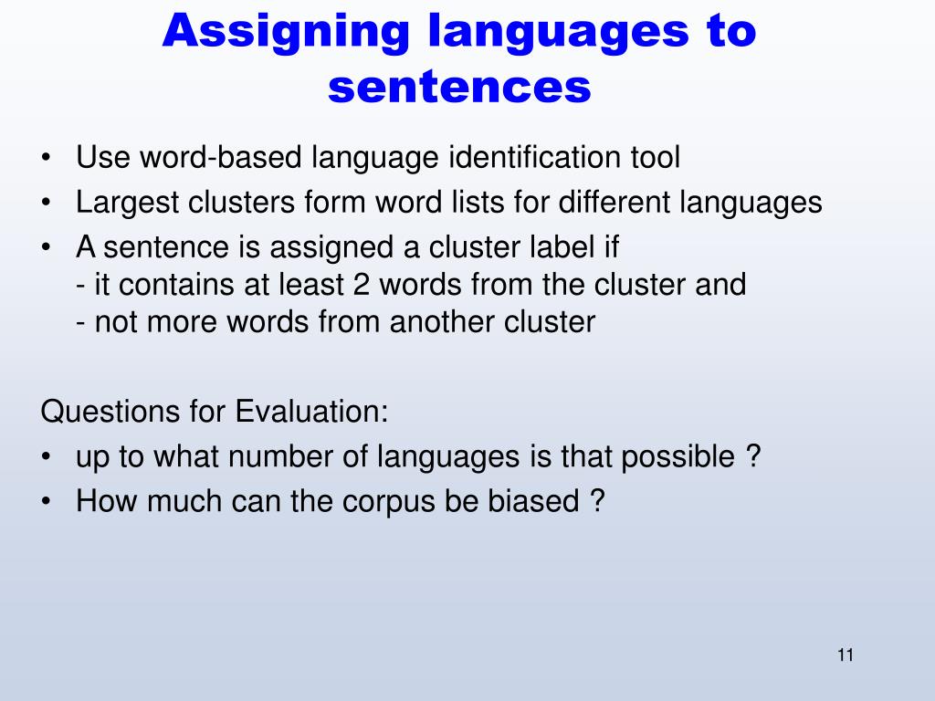 PPT - Disentangling from Babylonian Confusion – Unsupervised Language ...