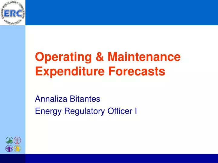 PPT - Operating & Maintenance Expenditure Forecasts PowerPoint ...
