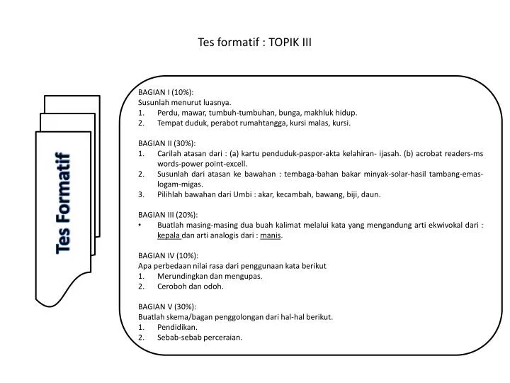 PPT - Tes formatif : TOPIK III PowerPoint Presentation, free download ...