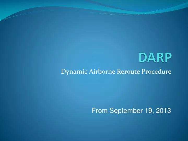 PPT - DARP PowerPoint Presentation, free download - ID:4670637