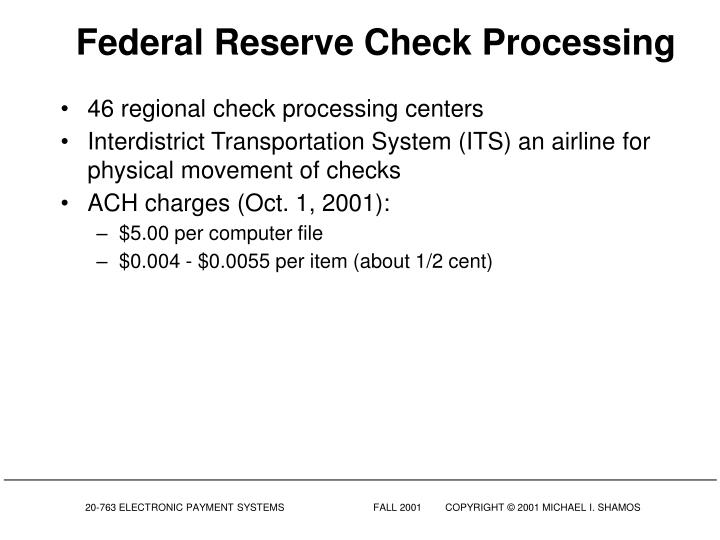 PPT - Electronic Payment Systems 20-763 Lecture 4 Automated Clearing ...