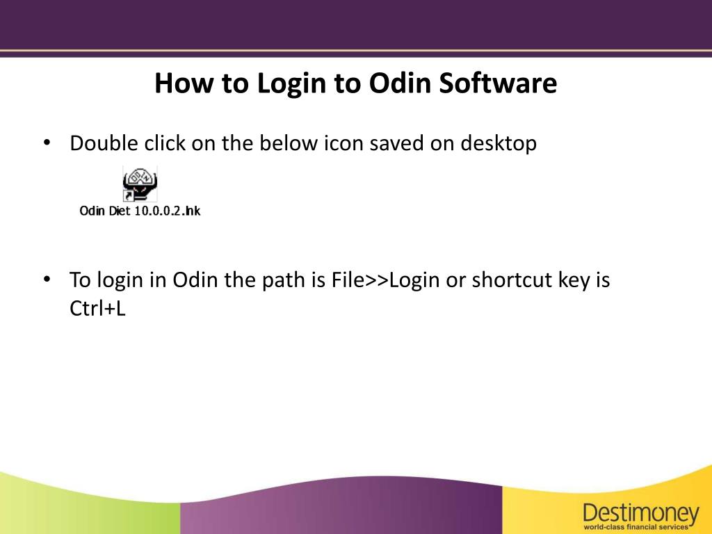PPT - Demo Of ODIN Software PowerPoint Presentation, free download - ID ...