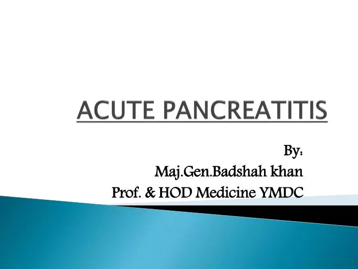 PPT - ACUTE PANCREATITIS PowerPoint Presentation, free download - ID ...