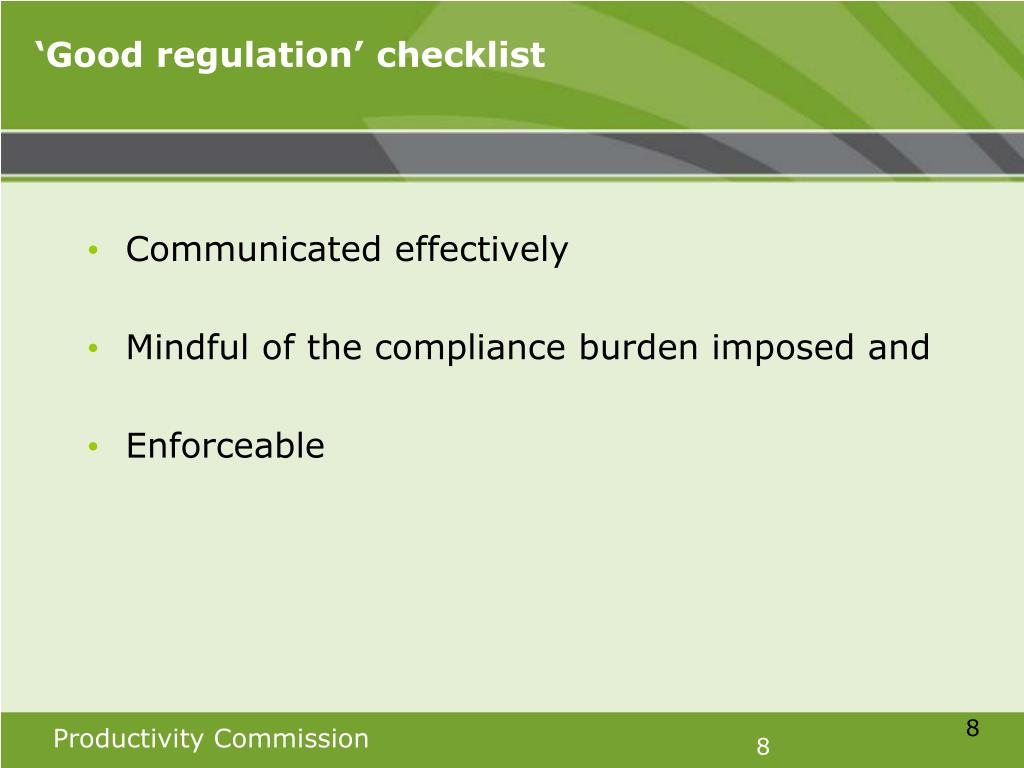 PPT - Rod Bogaards Productivity Commission Australian Government ...