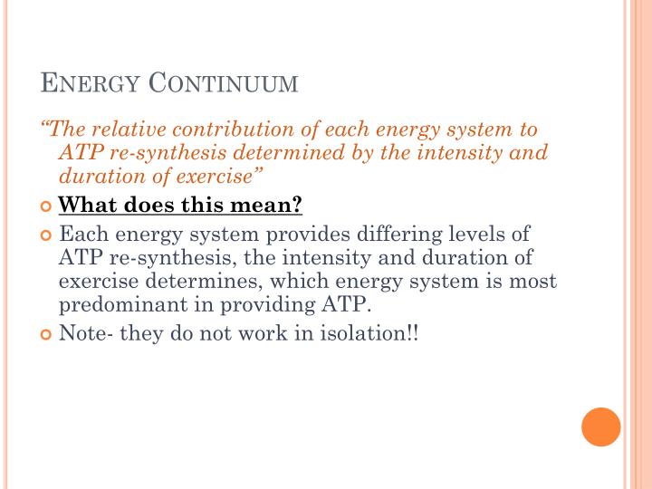 PPT - The Energy Continuum PowerPoint Presentation - ID:4673533