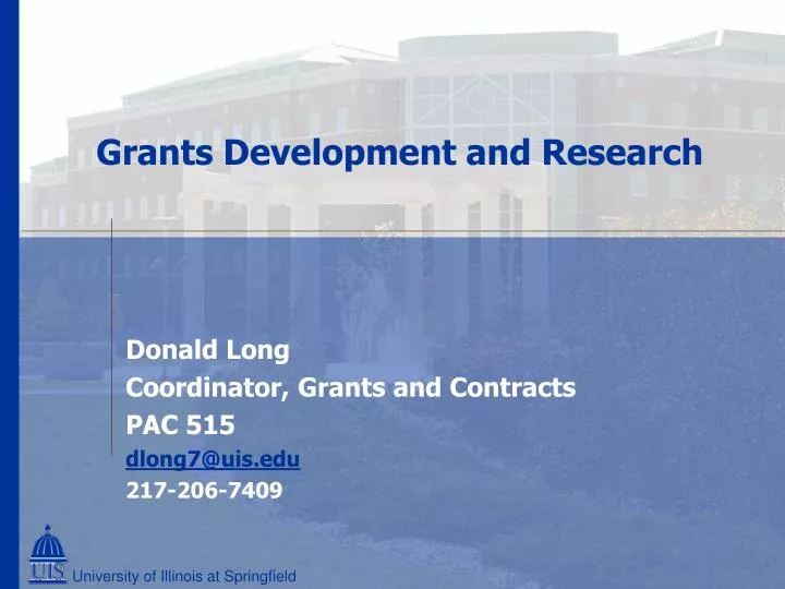PPT - Grants Development and Research PowerPoint Presentation, free ...