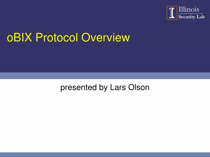 PPT - oBIX Protocol Overview PowerPoint Presentation, free download ...