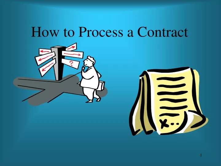 PPT - How to Process a Contract PowerPoint Presentation, free download ...