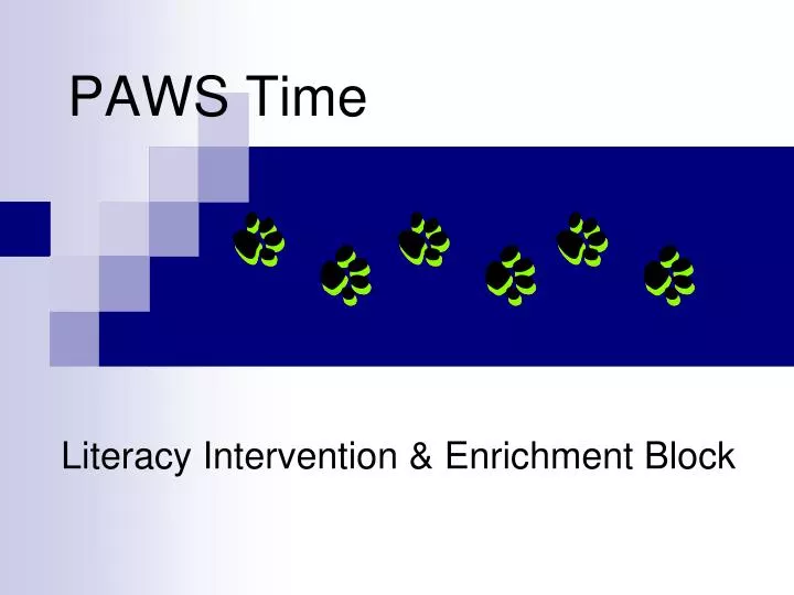 PPT - PAWS Time PowerPoint Presentation, free download - ID:4674847