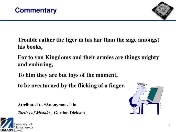 PPT - Commentary PowerPoint Presentation, free download - ID:4675071