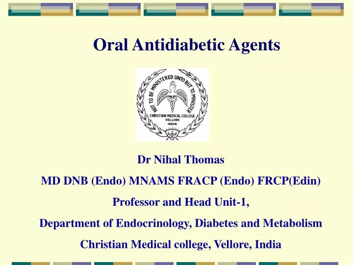 PPT - Oral Antidiabetic Agents PowerPoint Presentation, free download ...