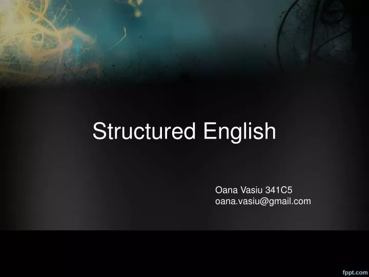 PPT - Structured English PowerPoint Presentation, free download - ID ...