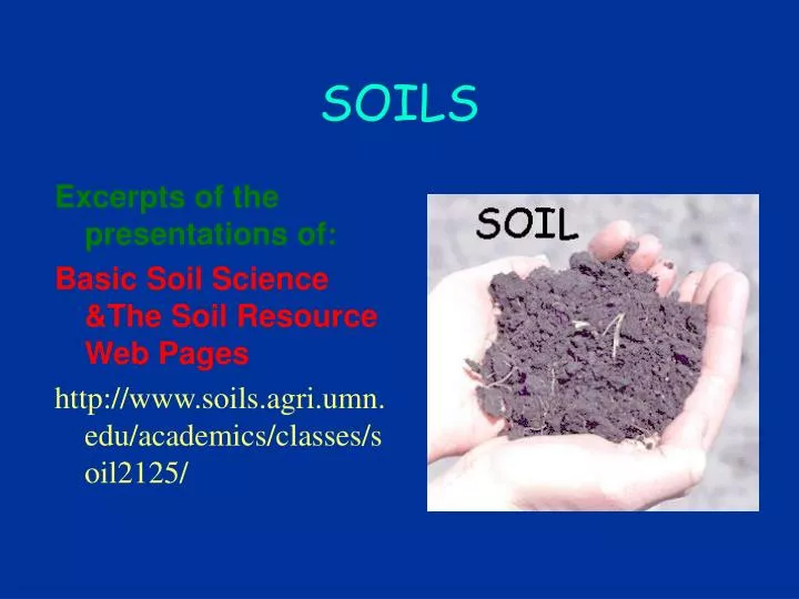 PPT - SOILS PowerPoint Presentation, free download - ID:4676055