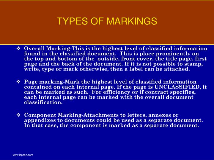 PPT - MARKING CLASSIFIED MATERIAL PowerPoint Presentation - ID:4676278