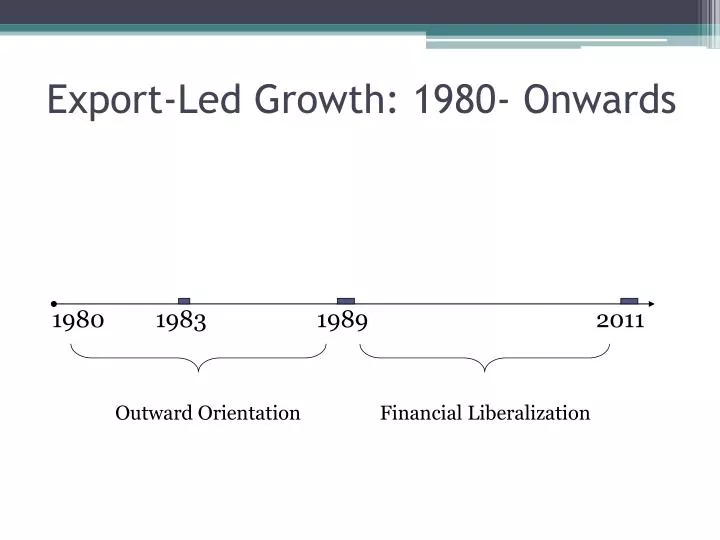 PPT - Export-Led Growth: 1980- Onwards PowerPoint Presentation, free ...