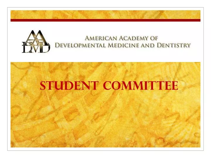 PPT - Student Committee PowerPoint Presentation, free download - ID:4677776