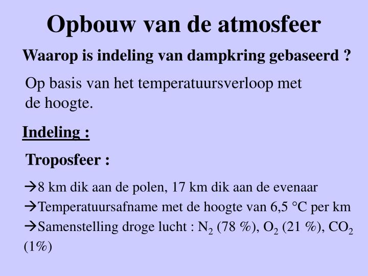 PPT - Kenmerken van de aardse atmosfeer PowerPoint Presentation - ID ...