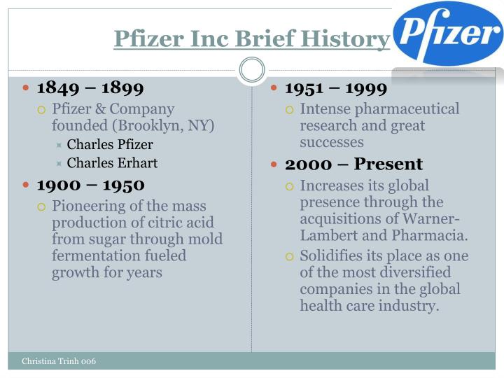 PPT - Pfizer, Inc (PFE) : The world's largest research-based ...