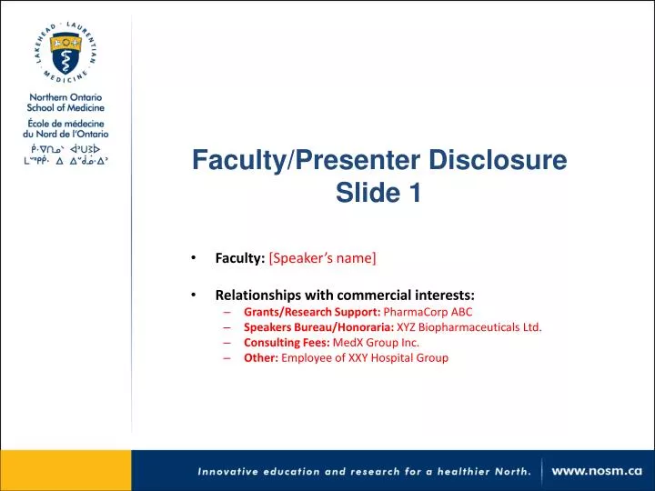 PPT - Faculty/Presenter Disclosure Slide 1 PowerPoint Presentation ...