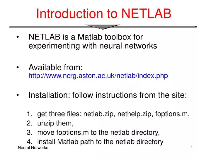 PPT - Introduction to NETLAB PowerPoint Presentation, free download ...