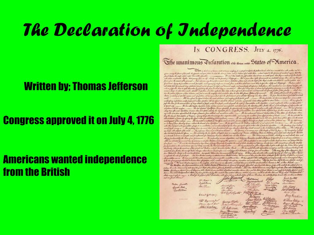 PPT - Women of the War & The Declaration of Independence PowerPoint ...