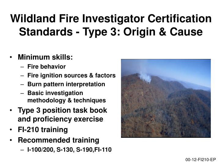 PPT - FI-210 WILDLAND FIRE ORIGIN & CAUSE DETERMINATION PowerPoint ...