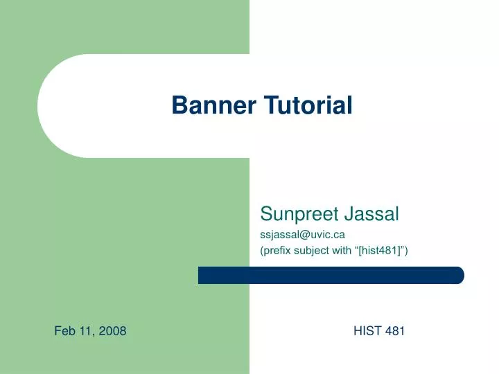 PPT - Banner Tutorial PowerPoint Presentation, free download - ID:4680736