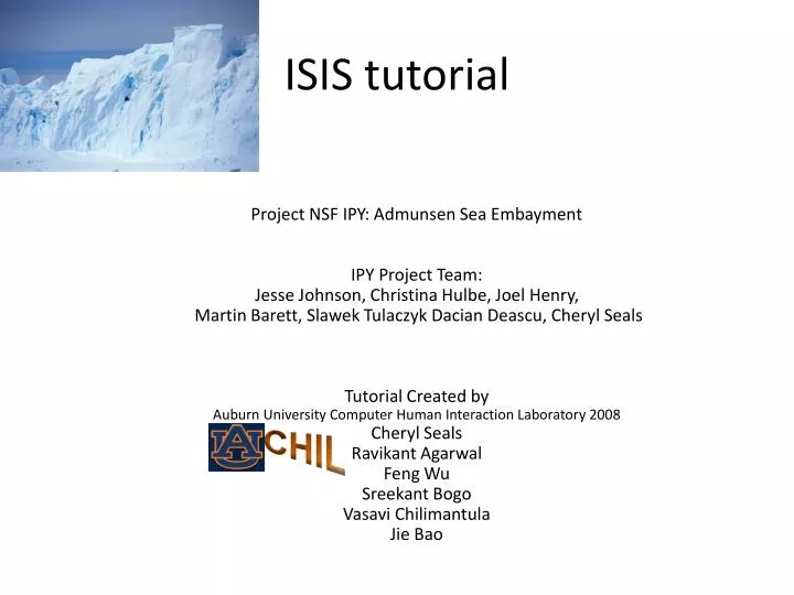 PPT - ISIS tutorial PowerPoint Presentation, free download - ID:4680920