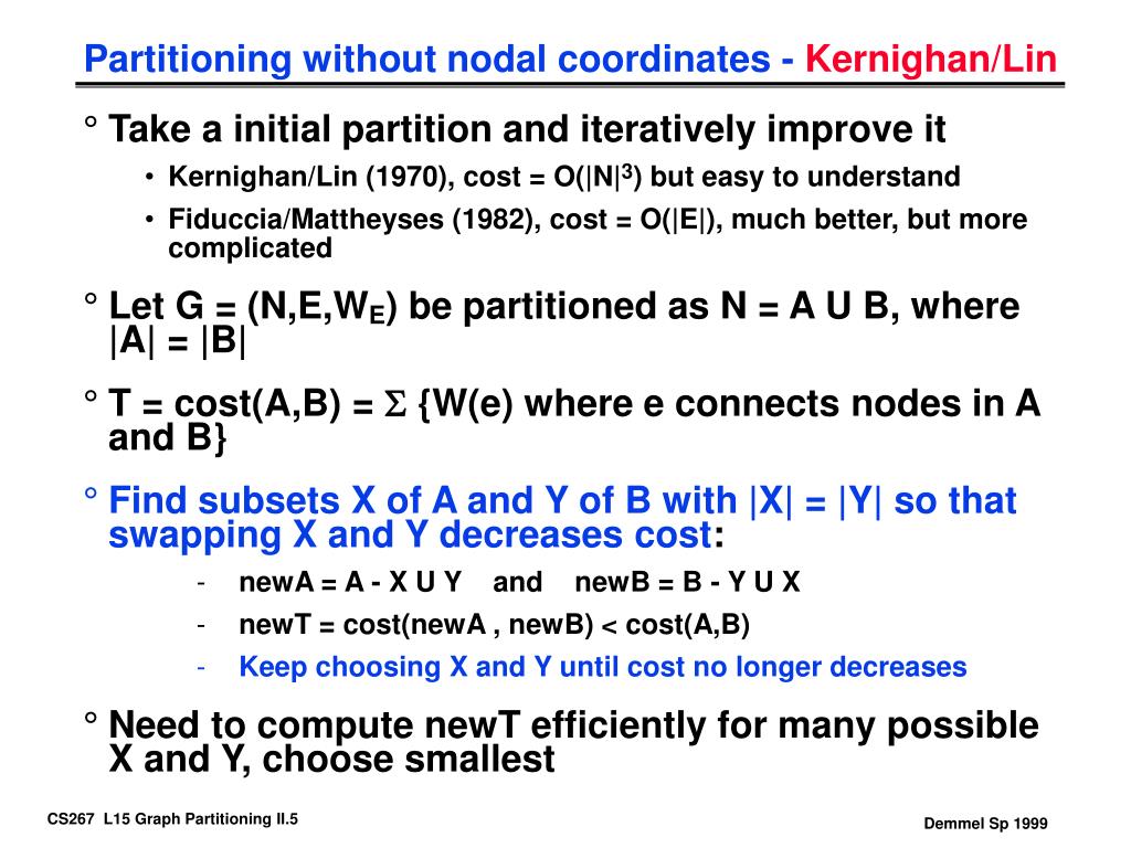 Ppt Cs 267 Applications Of Parallel Computers Lecture 15 Graph Partitioning Ii Powerpoint
