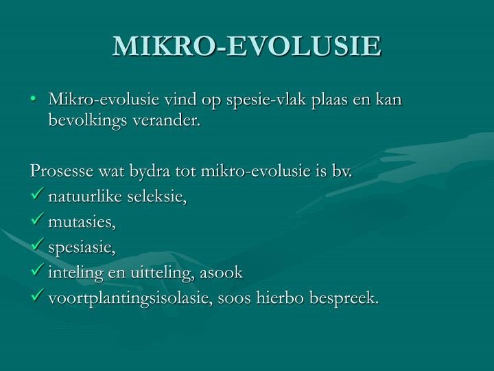 PPT - DIE OORSPRONG VAN SPESIES PowerPoint Presentation - ID:4681394