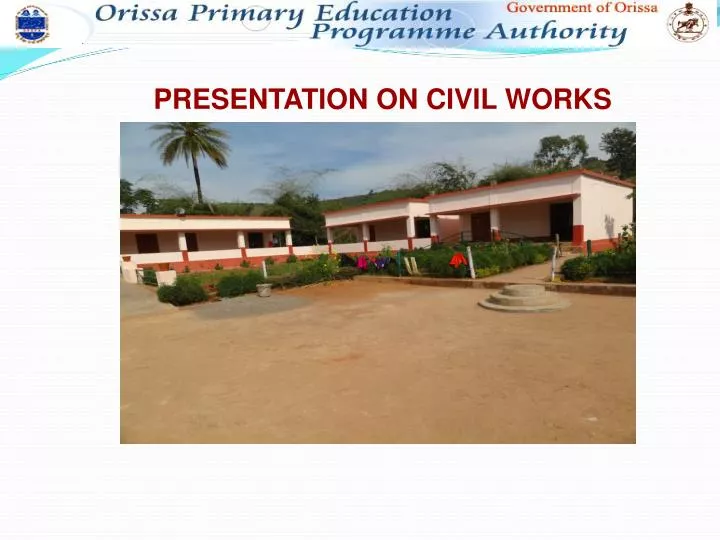 PPT - PRESENTATION ON CIVIL WORKS PowerPoint Presentation, free ...