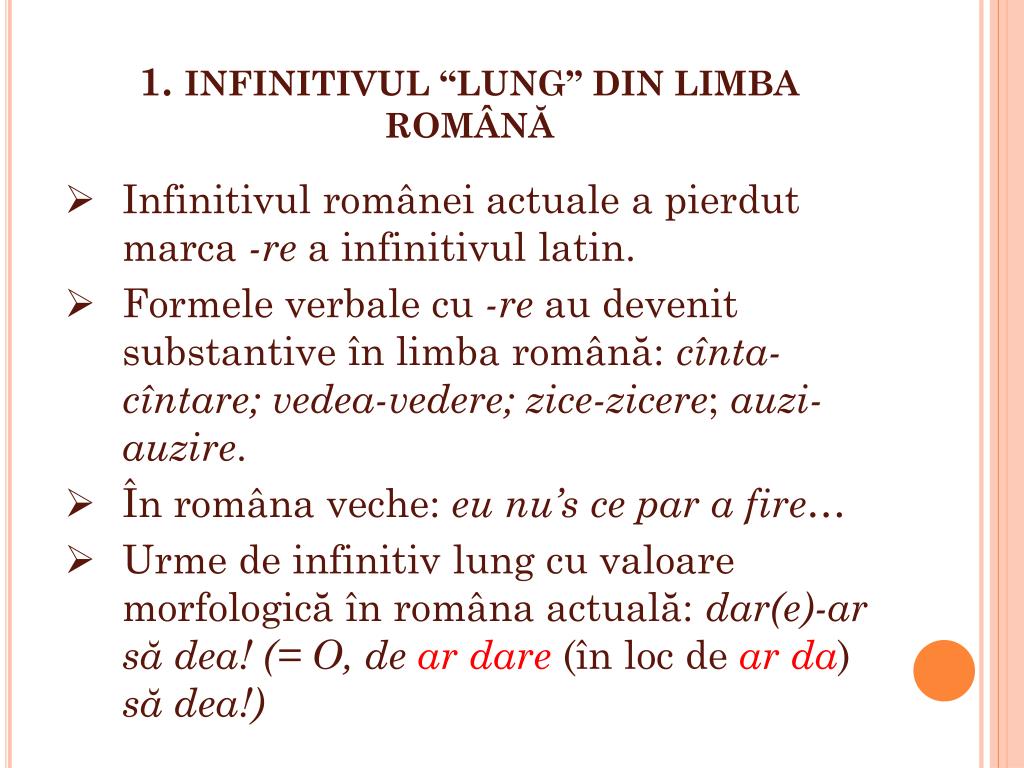 PPT - Categoriile gramaticale ale verbului; recunoaşterea unui verb în ...