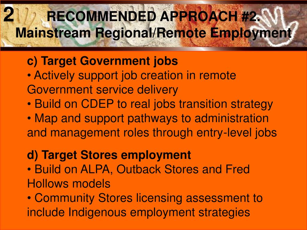 PPT - Indigenous employment: A vision for the future Leon Morris ...