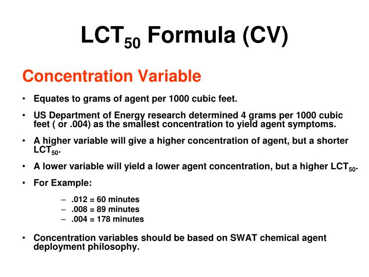 PPT - LCT 50 Formulation PowerPoint Presentation - ID:4683659