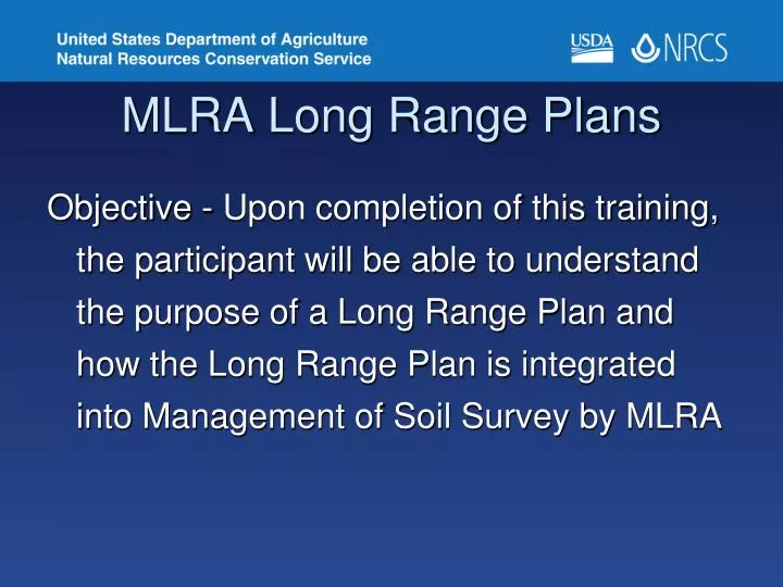 PPT - MLRA Long Range Plans PowerPoint Presentation, free download - ID ...