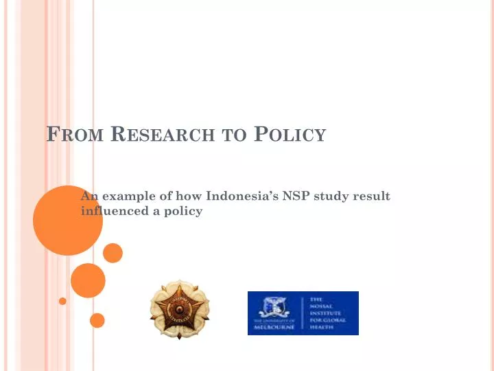 PPT - From Research to Policy PowerPoint Presentation, free download ...
